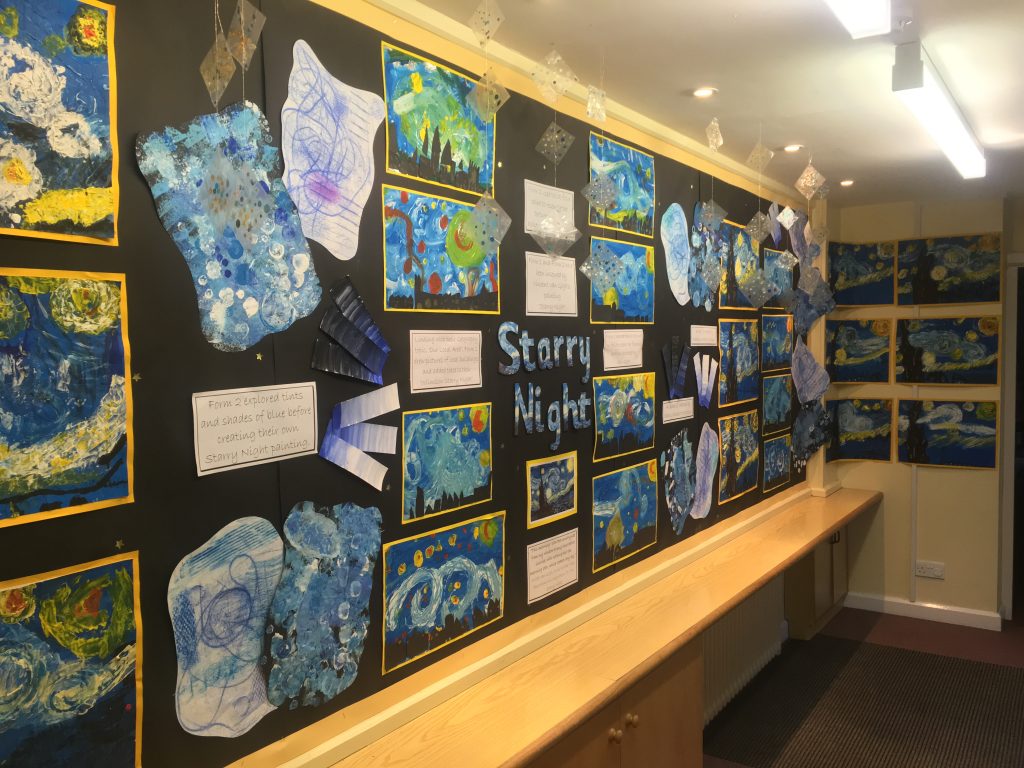 Inspired by Vincent van Gogh's 'Starry Night' - Wilmslow Preparatory School