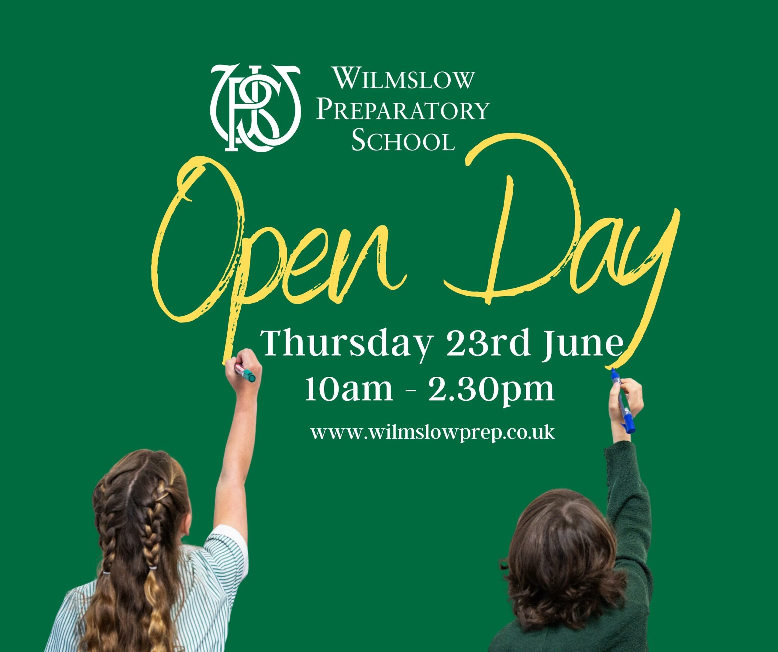 Open day - Thursday 23rd June 2022 - Wilmslow Preparatory School